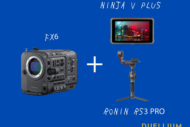 Sony FX6 + Ronin RS3 PRO combo + Ninja V PLUS - cinekit
